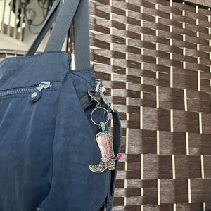 Gold Cowboy Keychain, Cowgirl Boot Keychain, Boot Keychain, Handbag ...