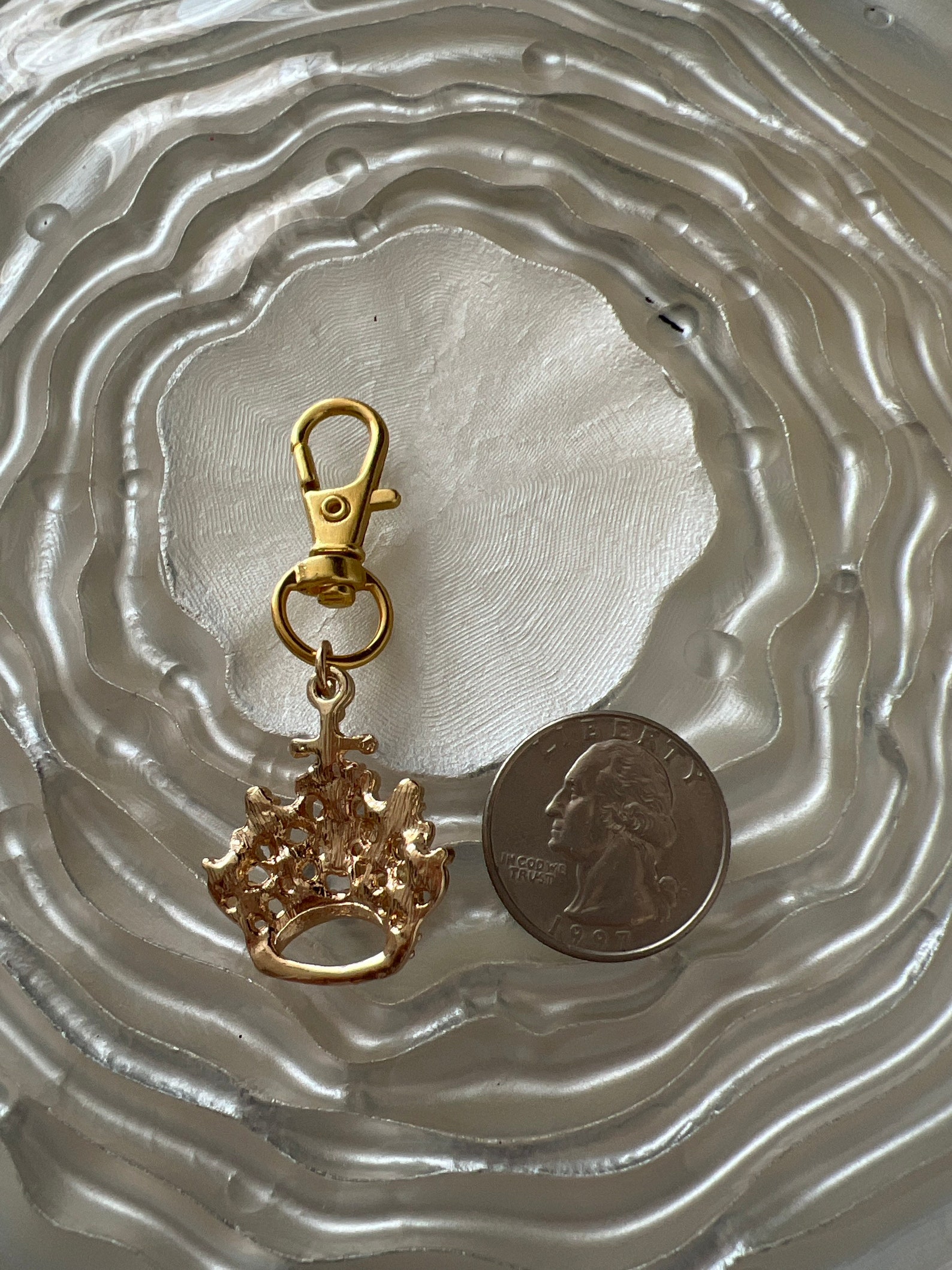 Rhinestone Crown Zipper Pull, Rhinestone Zipper Pull, Crown Purse Charm ...