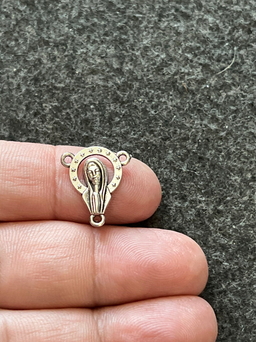 Maria Rosary Connector, Maria Charm, Maria Connector Charms, Rosary ...