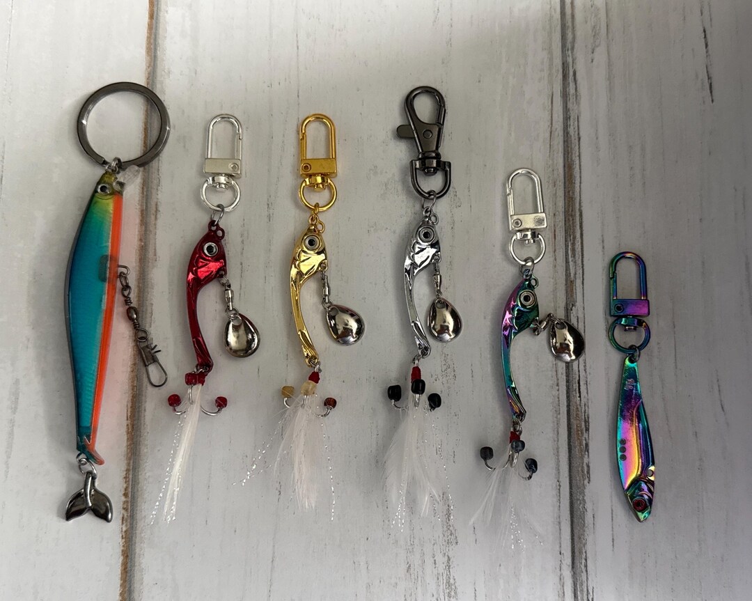 Fish Lure Keychain, Hard Bait Fish Lure Keychain, Gifts for Him, Long ...