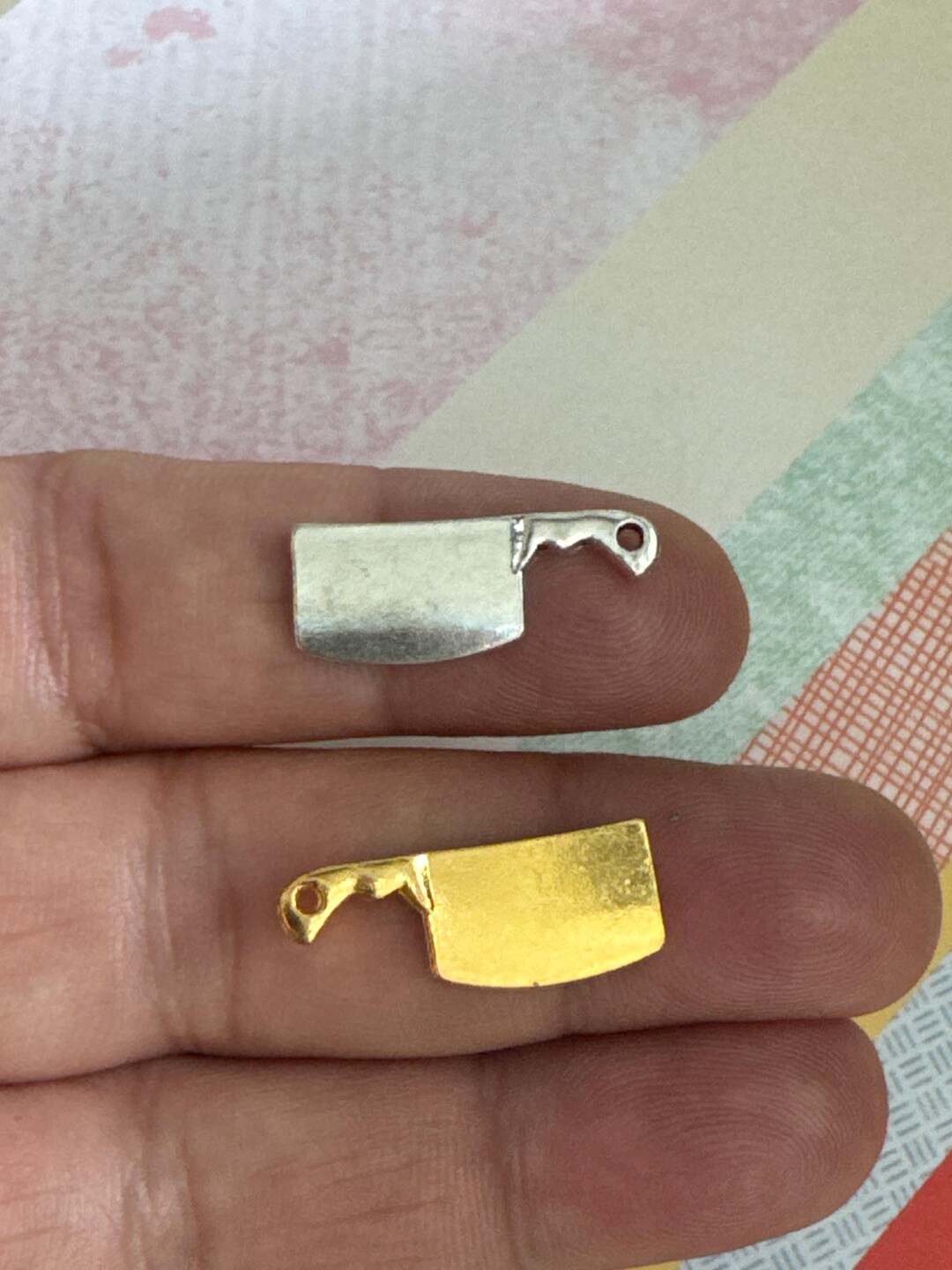 Silver Knife, Gold Knife, Kitchen Knife, Meat Cleaver, Double Sided ...