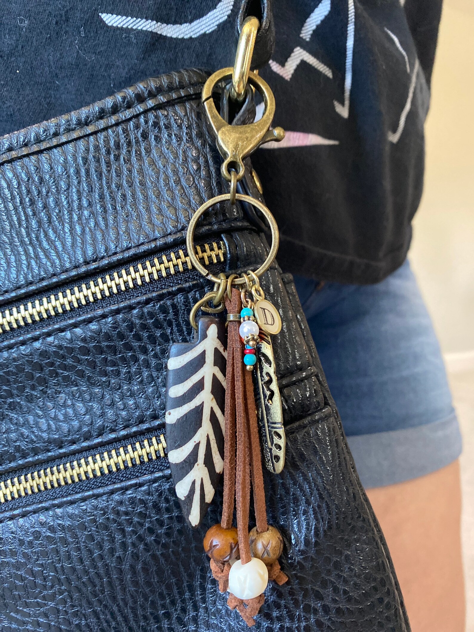 Bone Arrowhead Keychain Brown Arrowhead Keychain Native - Etsy