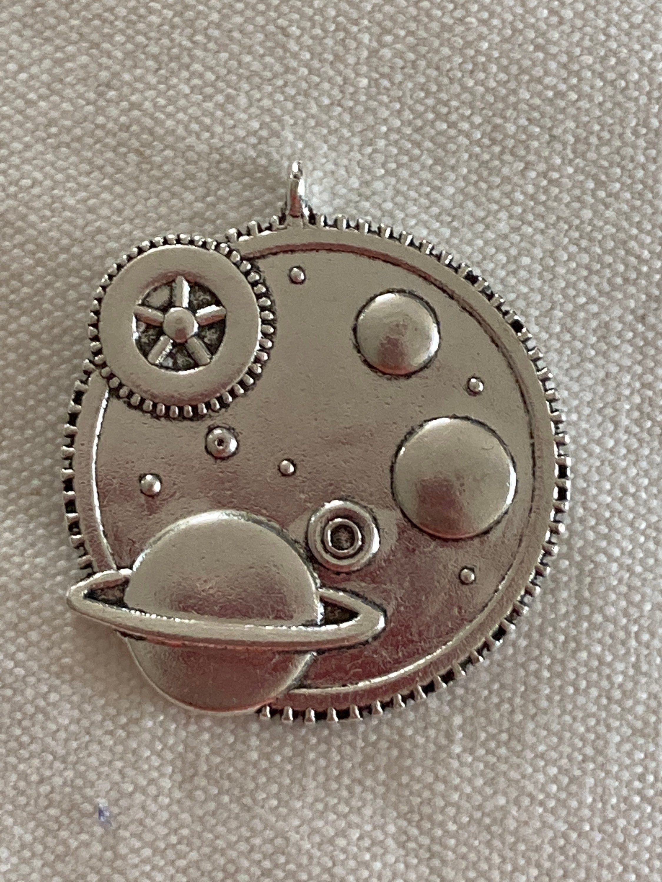 Solar system galaxy charms Antique silver solar system galaxy | Etsy