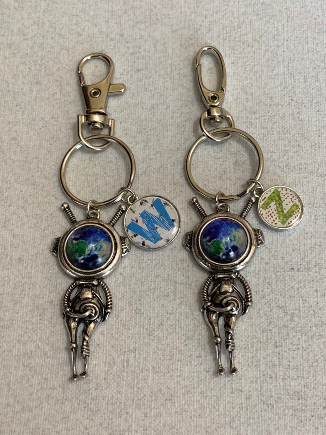 Astronaut Keychain, Out of Space Jewelry, Interstellar, Earth Keychain ...