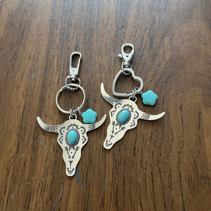 Bull Keychain - Etsy