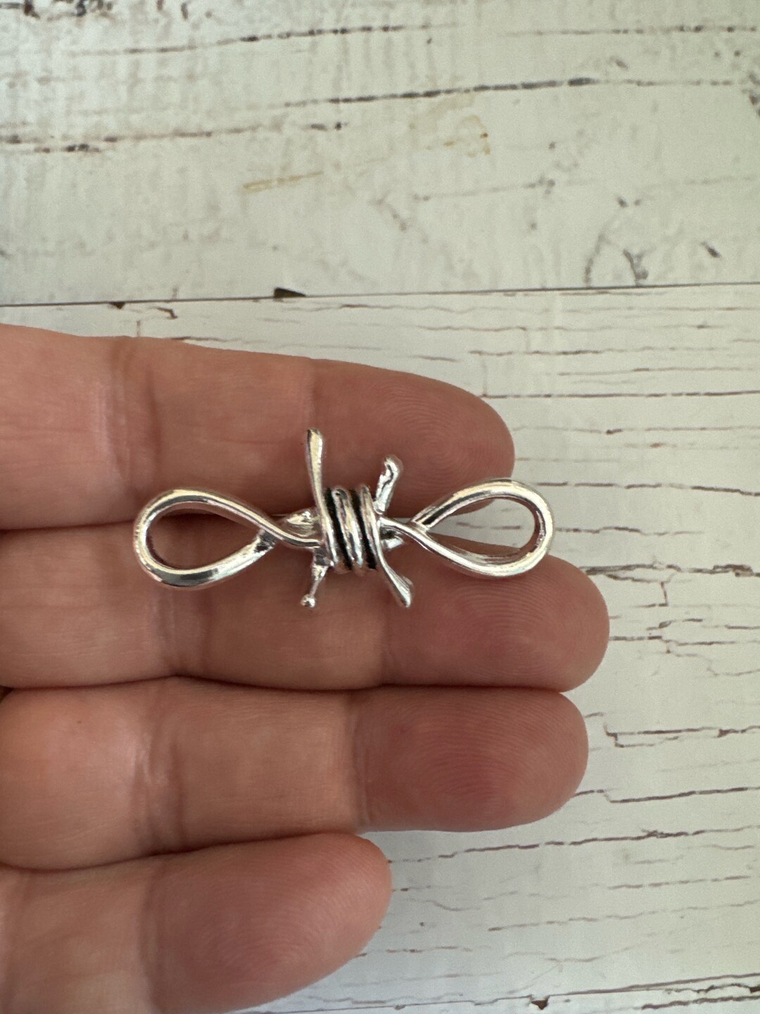 3D Thorn Wire Link Bramble, Tibetan Silver Barbed Wire, Bramble Link ...