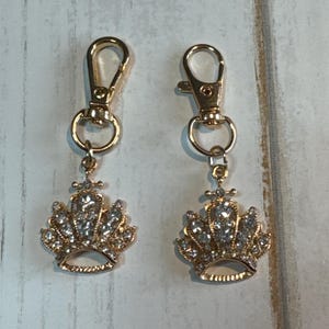 Rhinestone Crown Zipper Pull, Rhinestone Zipper Pull, Crown Purse Charm ...