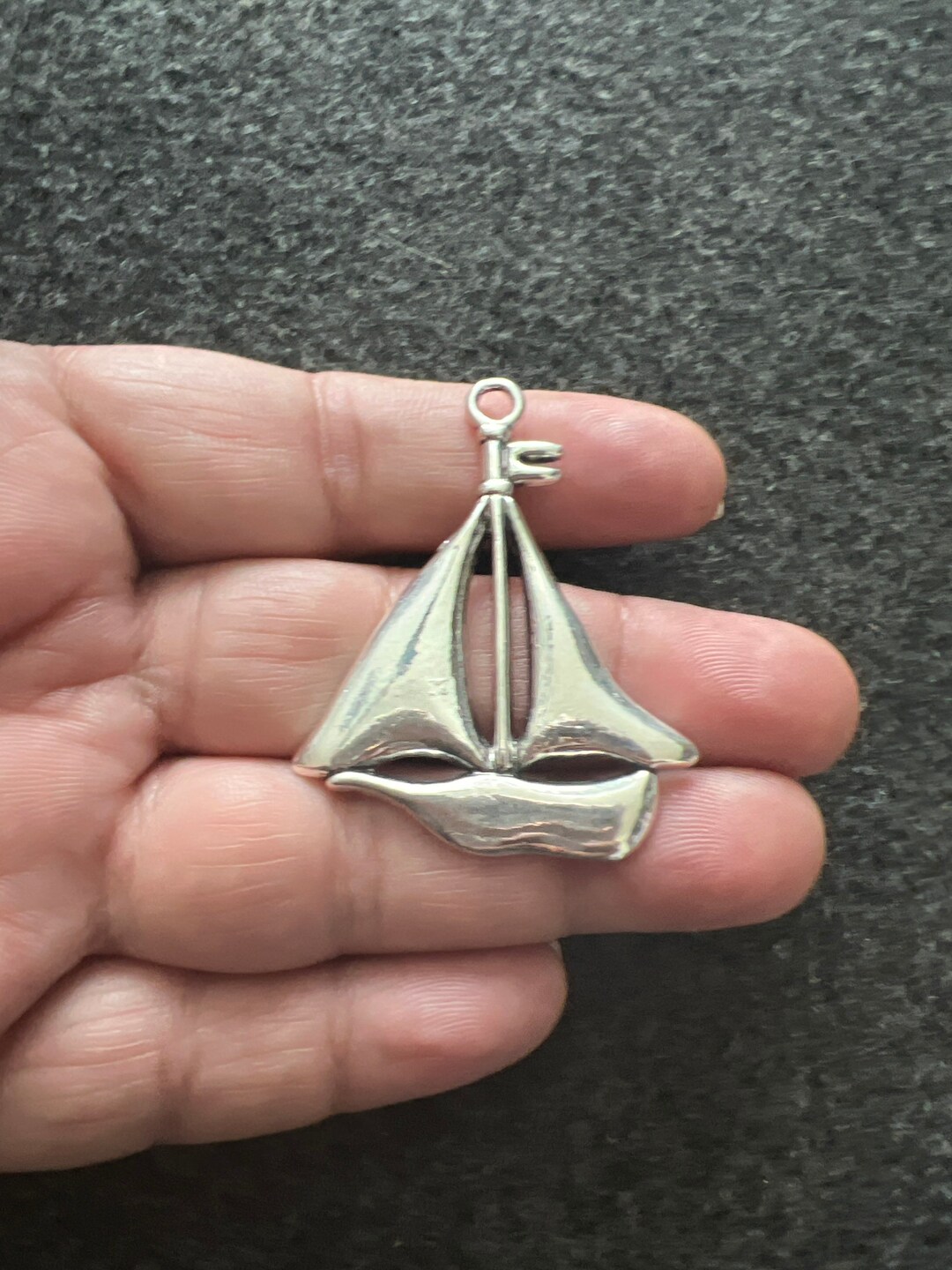 Sailing Ship Sailboat Charms, Antique Tibetan Silver Sailboat Charms ...