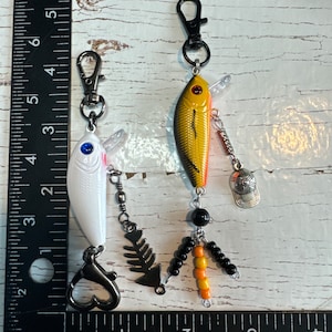 Fish Lure Keychain, Fishing Lure Keychain, Gifts for Him, Fishing Lure ...