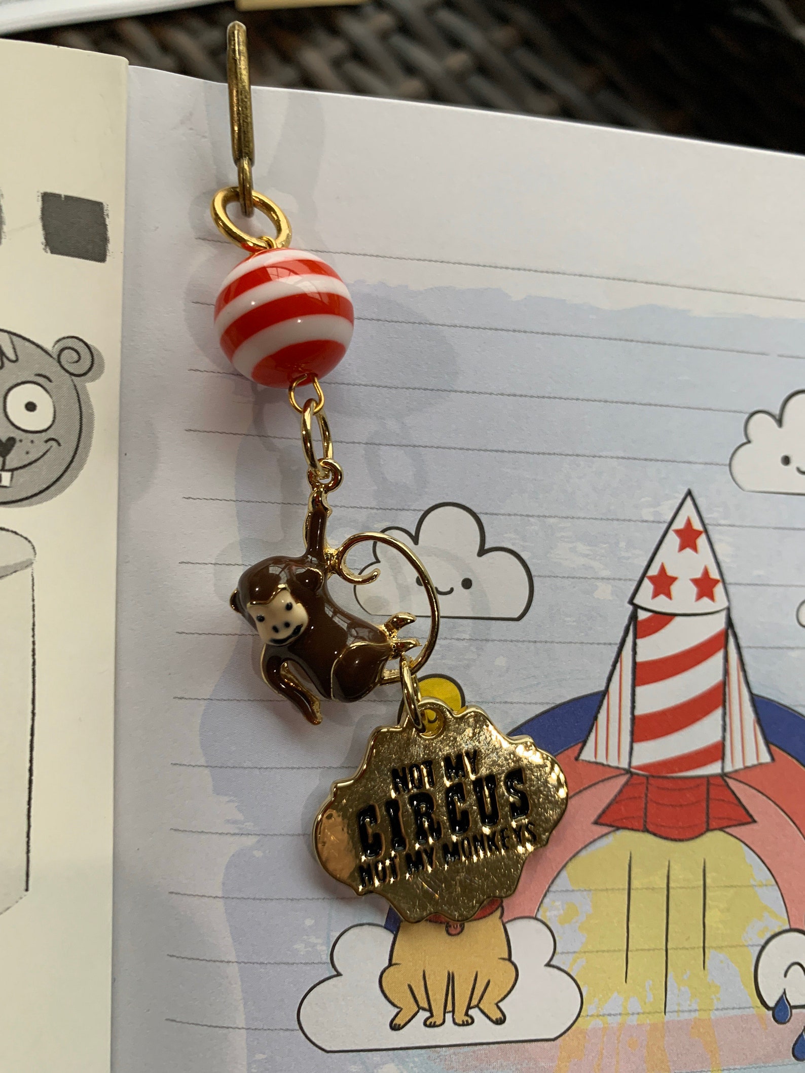 Circus Bookmark Fair Bookmark Festival Bookmark Animal | Etsy