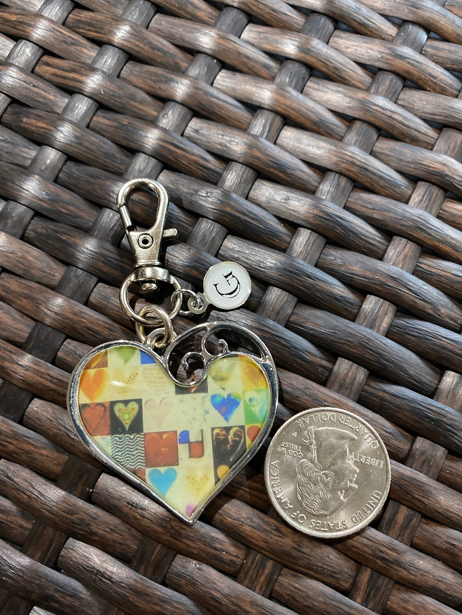 Heart Zipper Pull Silver Zipper Pull Heart Purse Charm - Etsy