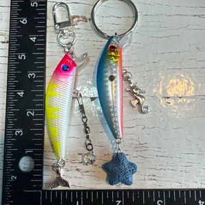 Fish Lure Keychain, Fishing Lure Keychain, Gifts for Him, Fishing Lure ...