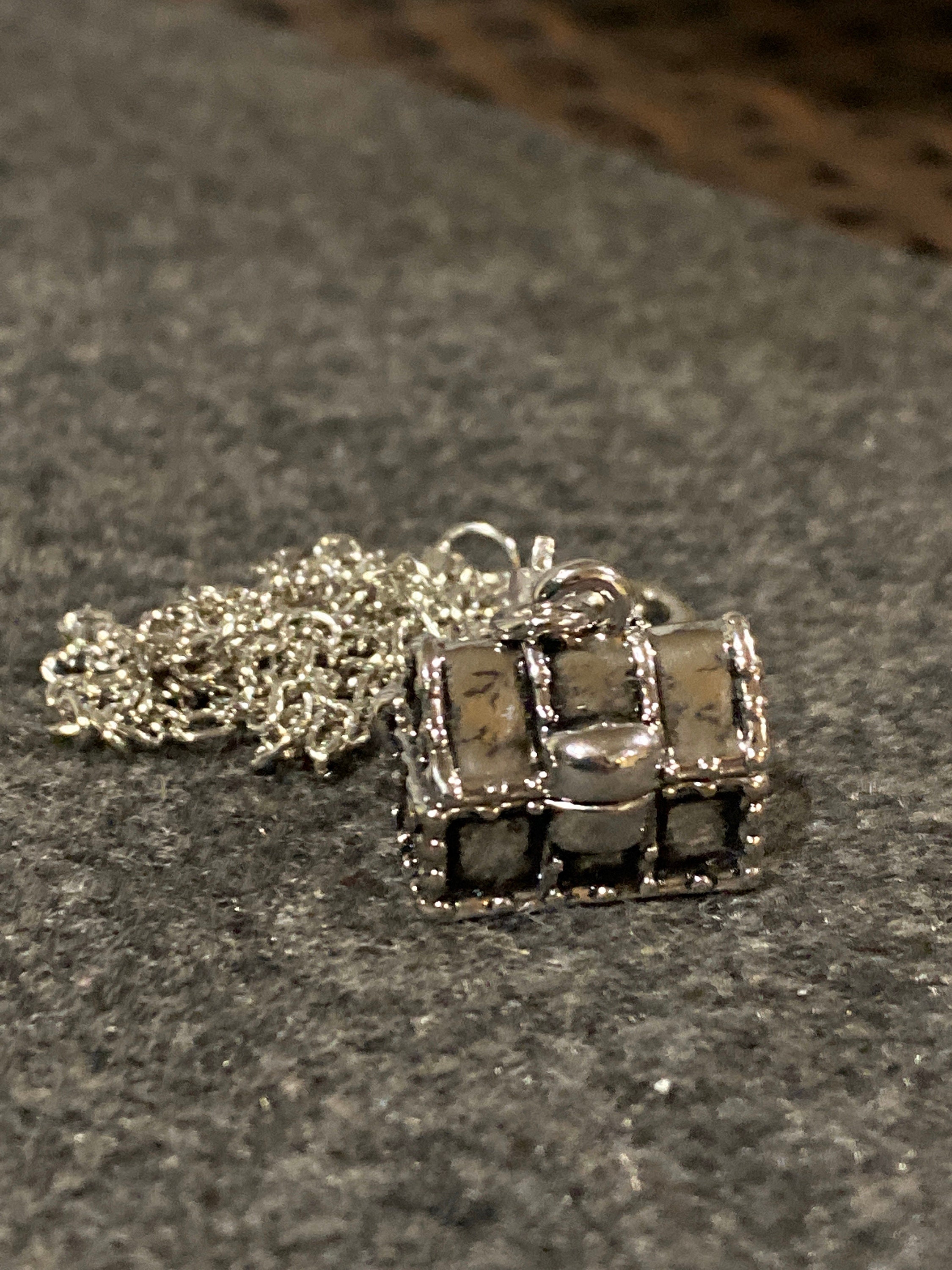 Treasure Chest Necklace Silver Jewelry Shiny Jewelry - Etsy