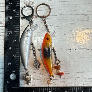 Fish Lure Keychain, Fishing Lure Keychain, Gifts for Him, Fishing Lure ...