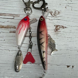 Fish Lure Keychain, Fishing Lure Keychain, Gifts for Him, Fishing Lure ...