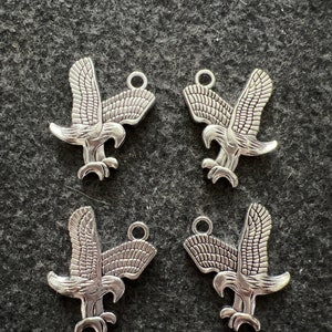 Hawk Eagle Charms, Landing Eagle Charm, Flying Eagle Pendant, Eagle ...