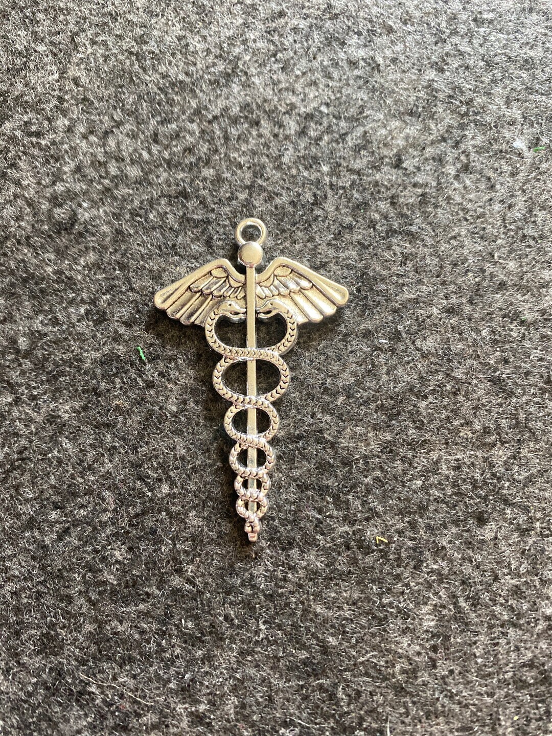 Snake Caduceus Medicine Symbol Pendant, Charms for Jewelry Making, Fashion Medicine Charms ...