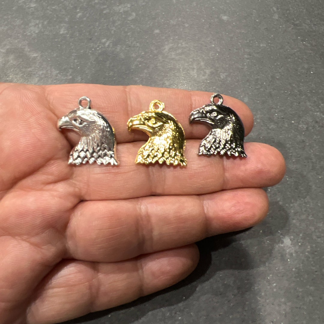Hawk Eagle Charms, Vintage Silver Hawk Eagle Charm, Hawk Charm, 2D ...