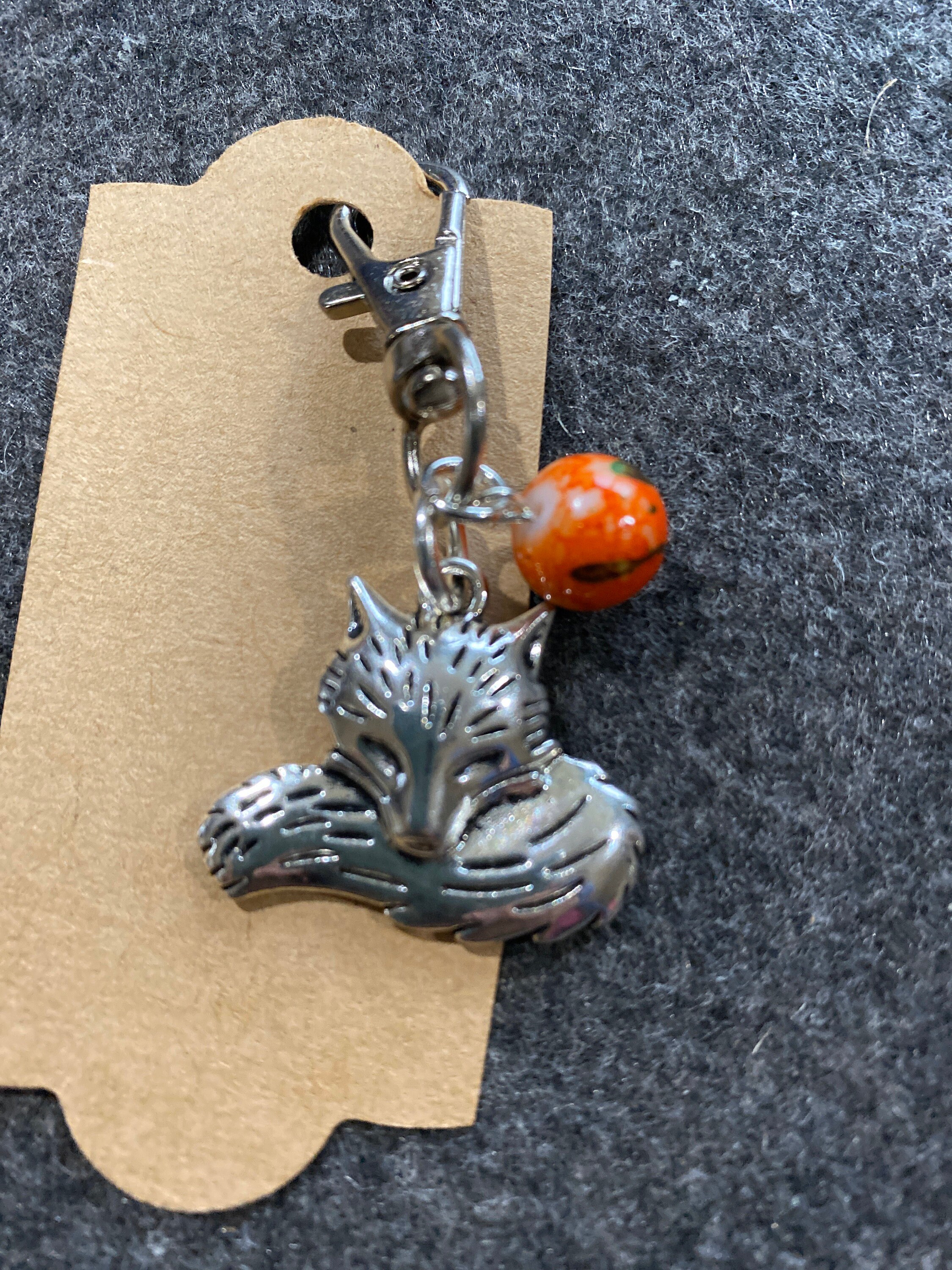 Fox Zipper Pull Animal Zipper Pull Fox Purse Charm Backpack | Etsy