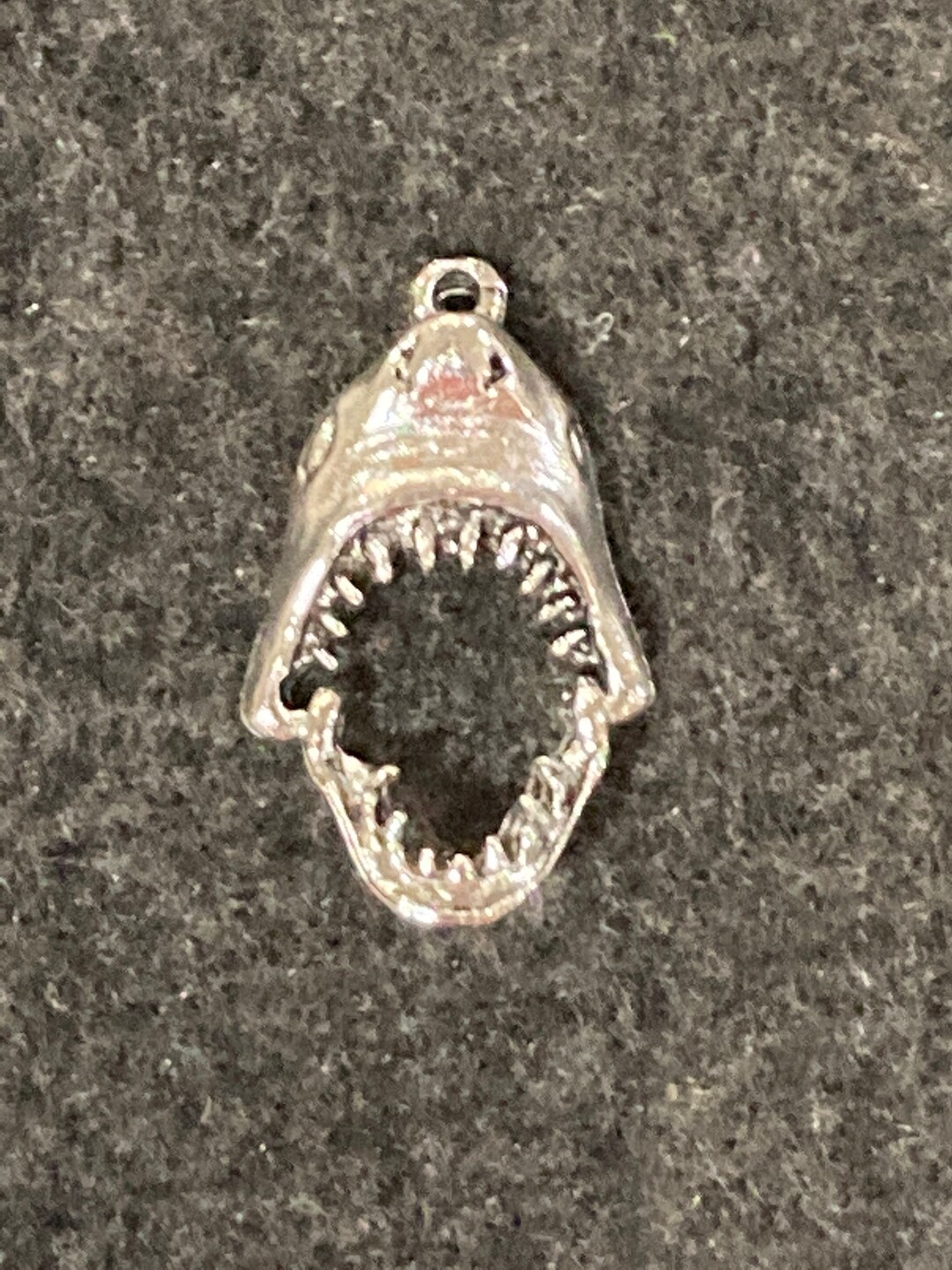 Shark Teeth Mouth Charm, Antique Tibetan Silver Shark, Animal Charms ...