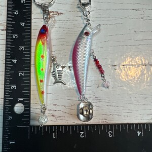 Fish Lure Keychain, Fishing Lure Keychain, Gifts for Him, Fishing Lure ...