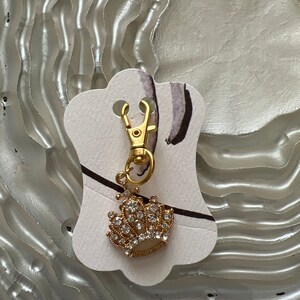 Rhinestone Crown Zipper Pull, Rhinestone Zipper Pull, Crown Purse Charm ...