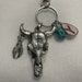Boho Bull Keychain Western Style Keychain Handbag Charm - Etsy