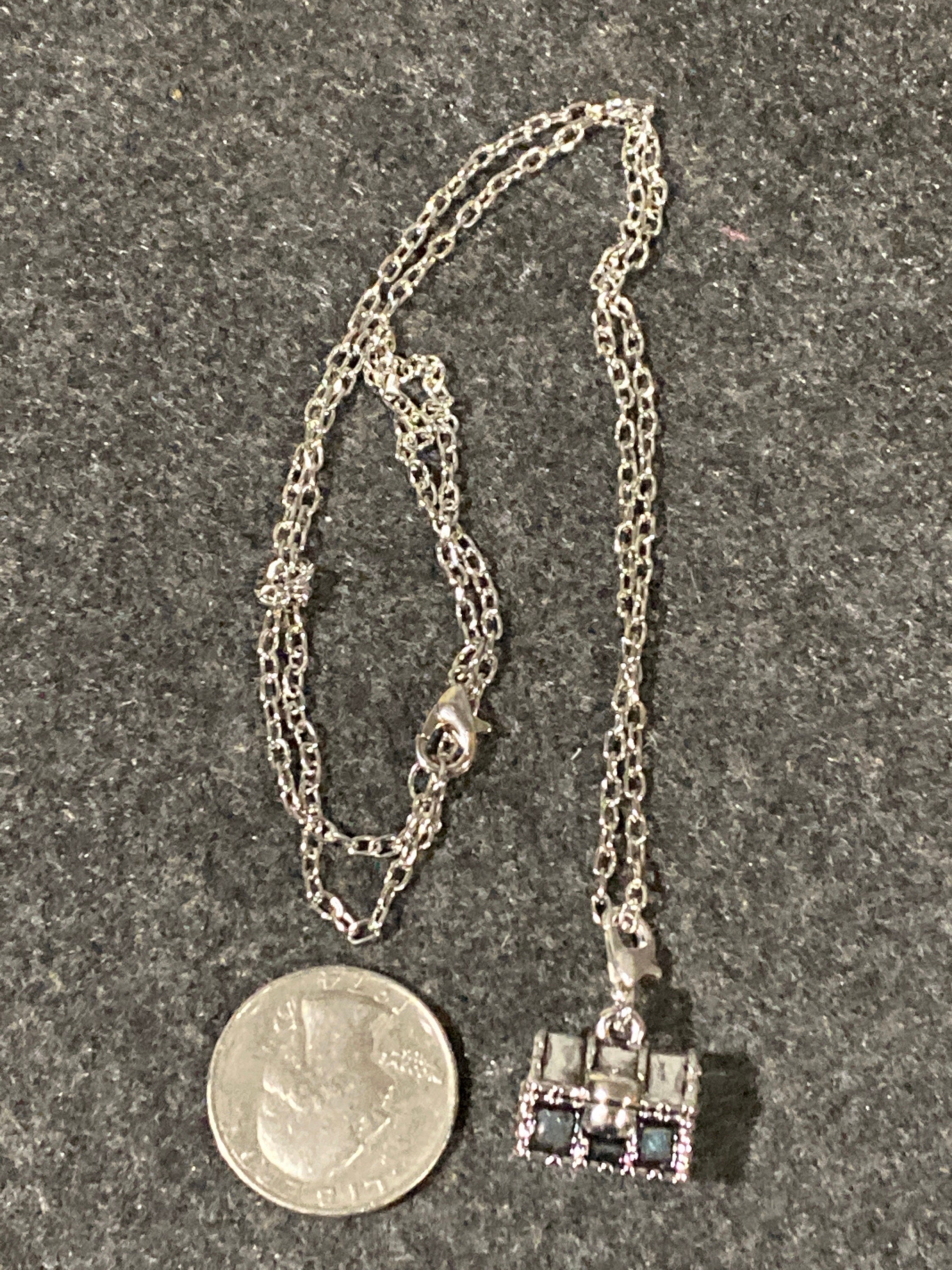 Treasure Chest Necklace Silver Jewelry Shiny Jewelry - Etsy