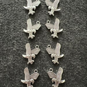 Hawk Eagle Charms, Landing Eagle Charm, Flying Eagle Pendant, Eagle ...