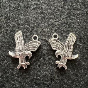 Hawk Eagle Charms, Landing Eagle Charm, Flying Eagle Pendant, Eagle ...