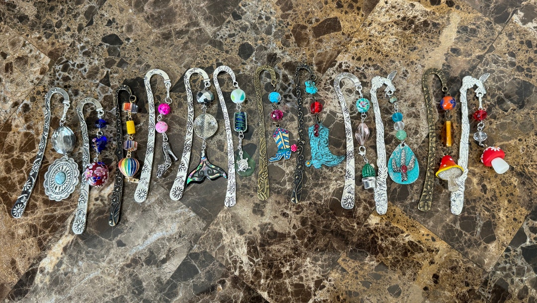 Mushroom Bookmark, Cowboy Boot Bookmark, Cactus Bookmark, Whale Tail ...