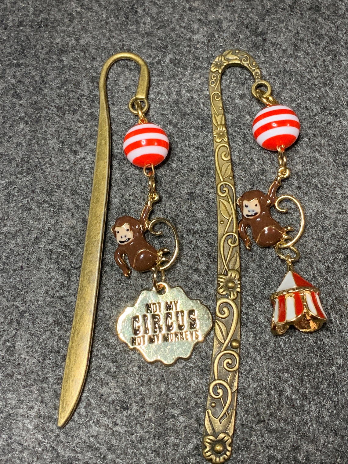 Circus Bookmark Fair Bookmark Festival Bookmark Animal | Etsy