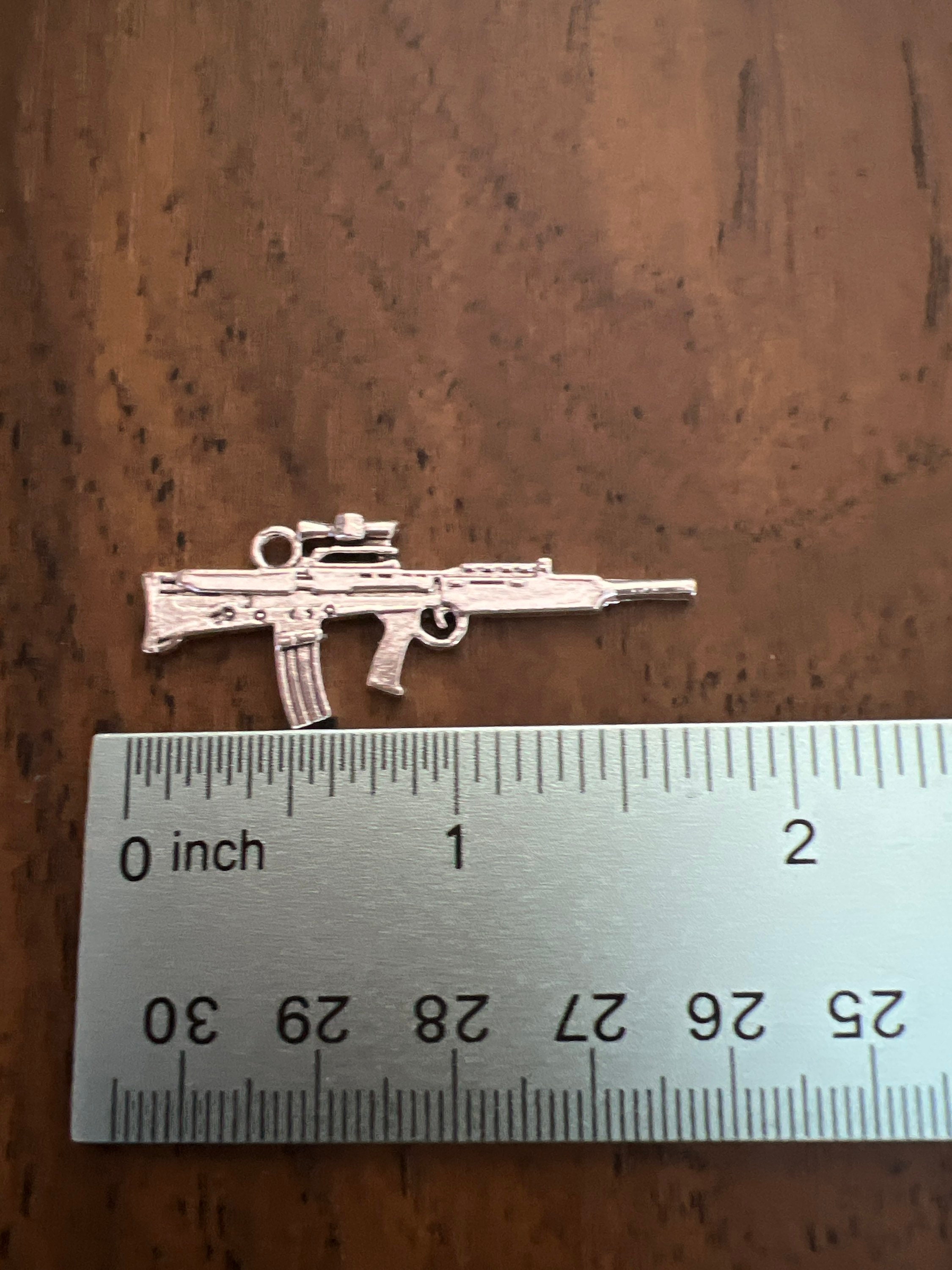 Submachine Gun Rifle Charm Gun Rifle Charms Antiqued Silver - Etsy Ireland
