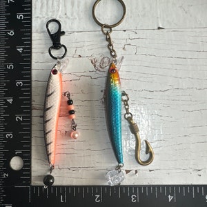 Colorful Fishing Lure Keychain: Fisherman Gift - Etsy