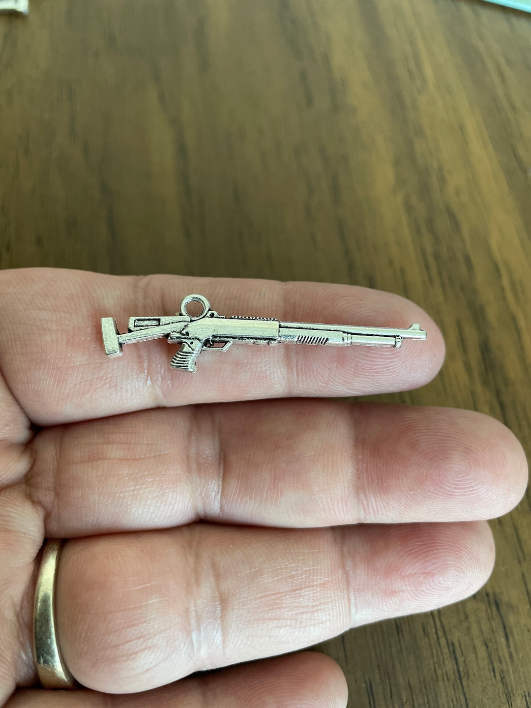 Sniper Rifle Charms, Antique Silver Sniper Rifle, Rifle Charms, Sniper ...