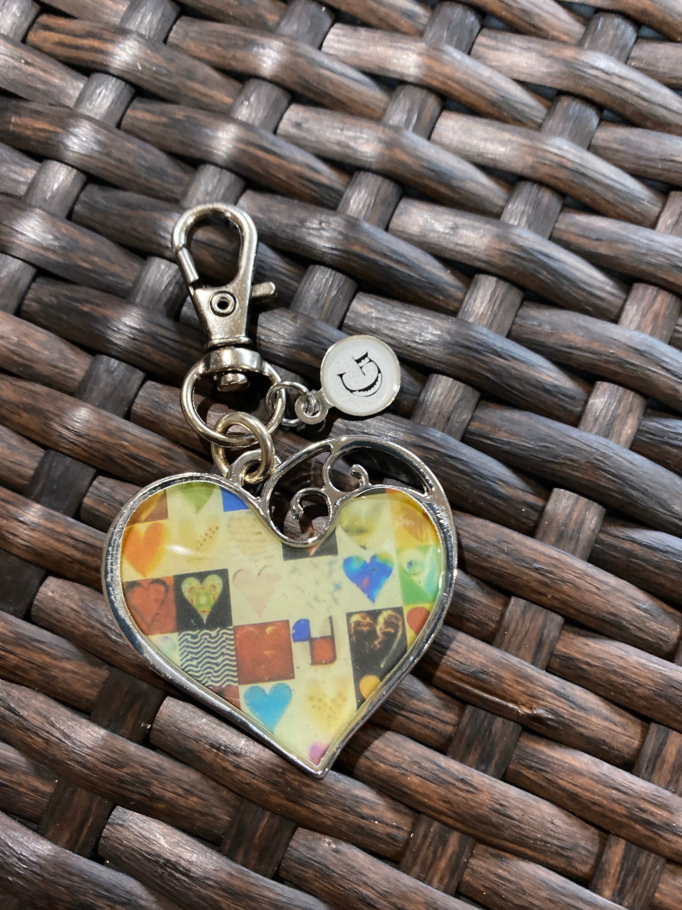 Heart Zipper Pull Silver Zipper Pull Heart Purse Charm - Etsy