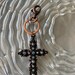 Ornate Rhinestone Cross Keychain Ornate Keychain Devotion - Etsy