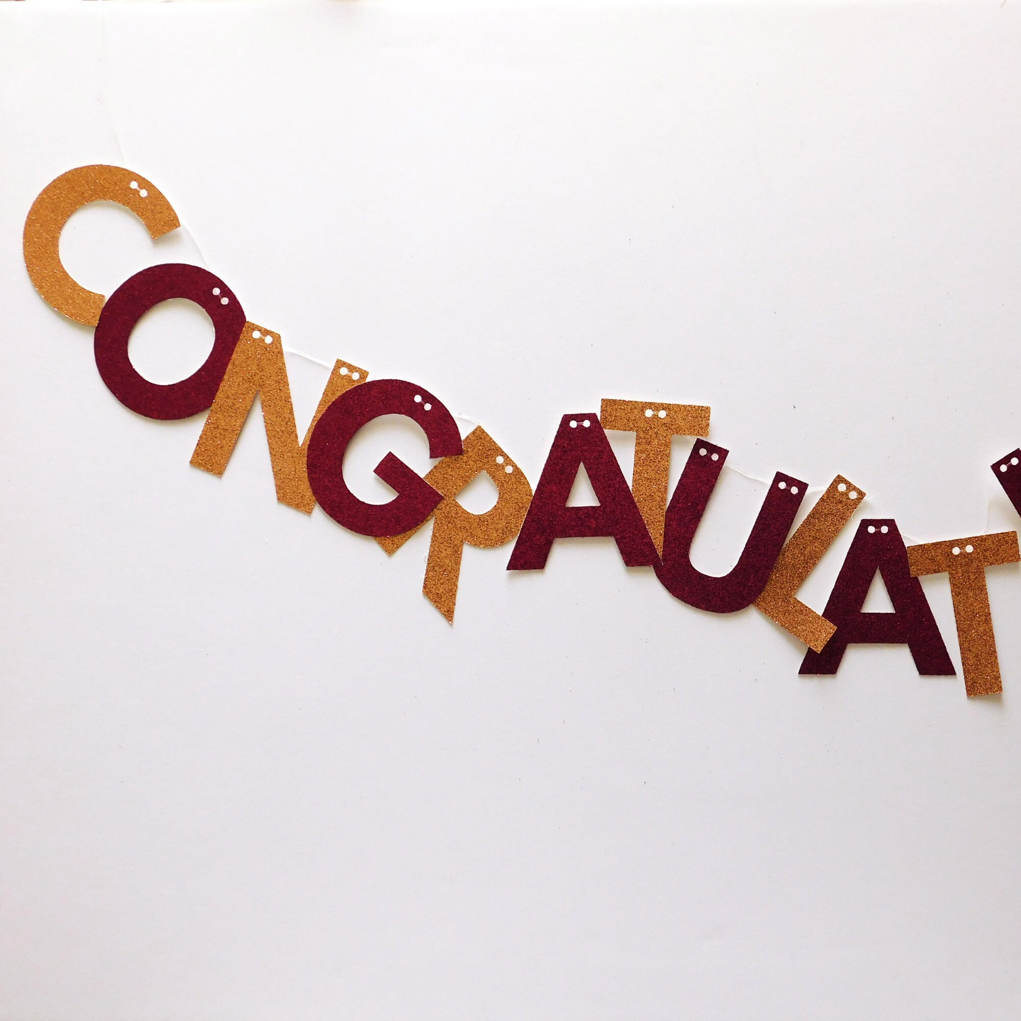 Congratulations Banner Digital PNG Cut File - Etsy