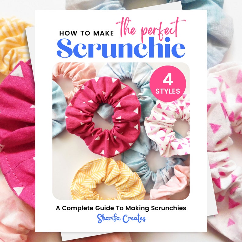 Scrunchie PDF Sewing Pattern and Tutorial - Etsy
