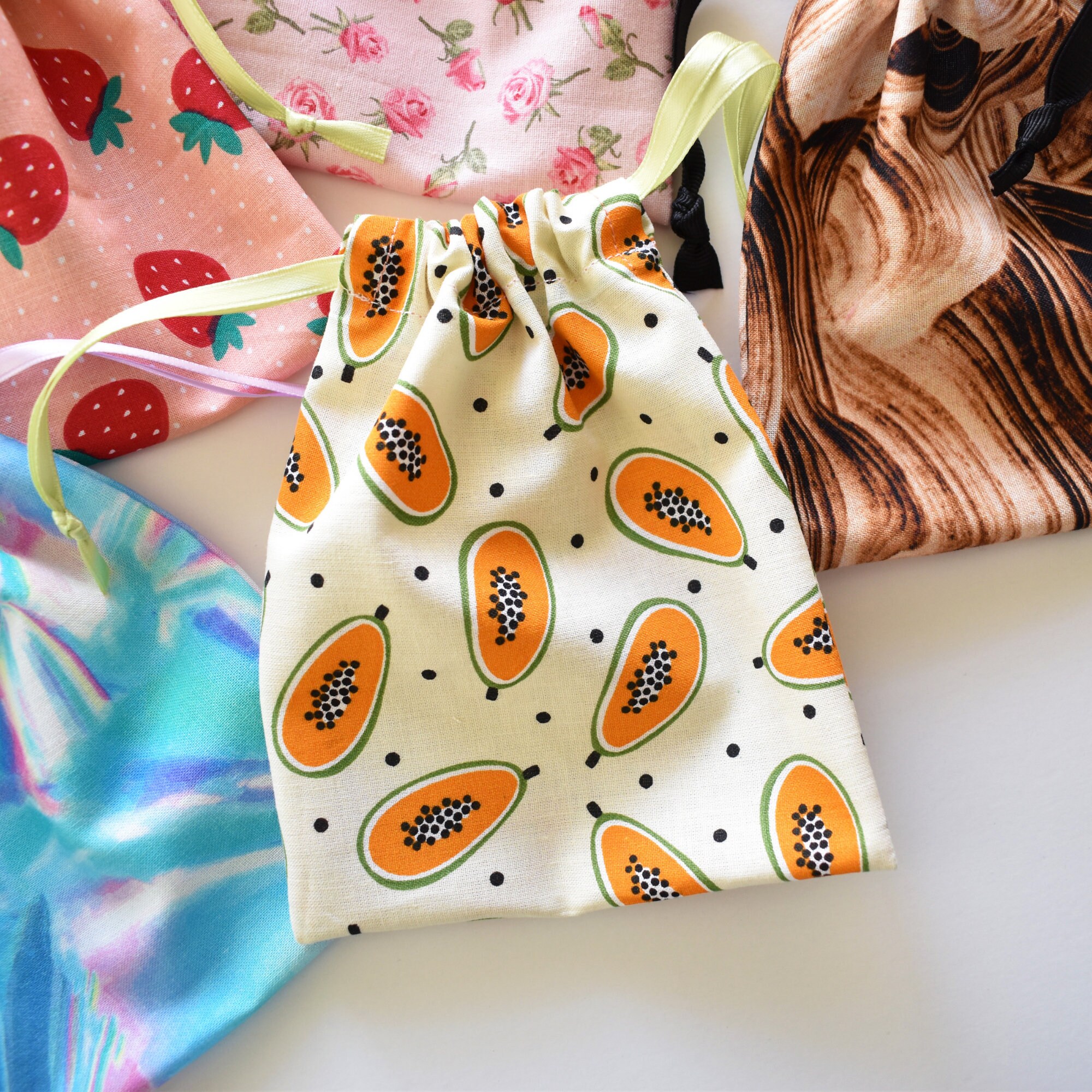 Drawstring Pouch Bag Sewing Pattern and Tutorial for Beginners and ...