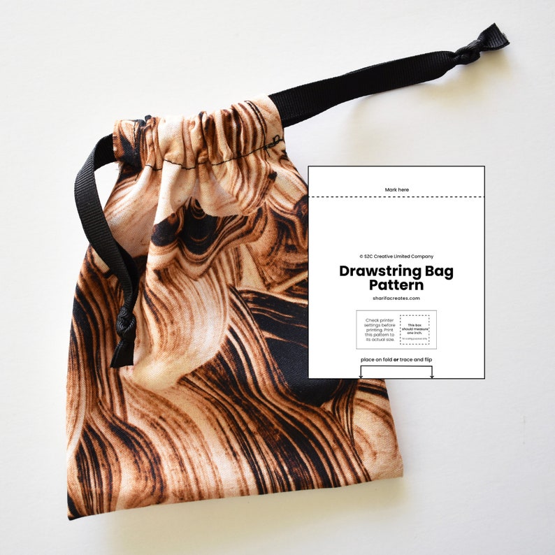 Drawstring Pouch Bag Sewing Pattern and Tutorial for Beginners and Expert Learners - Etsy Canada