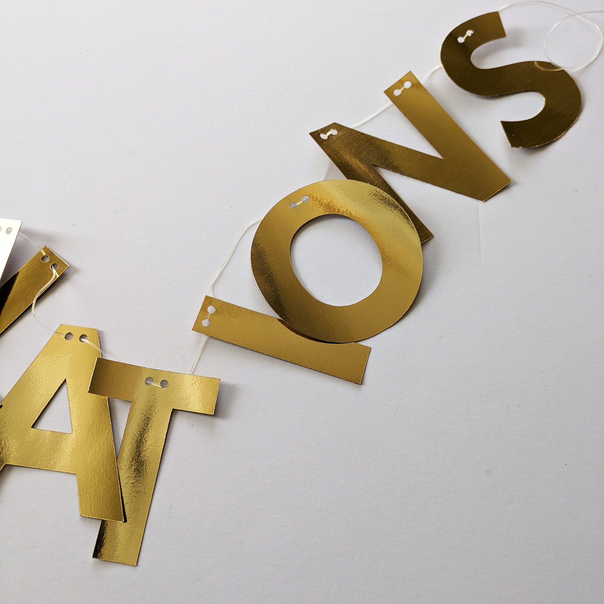 Congratulations Banner Digital PNG Cut File - Etsy