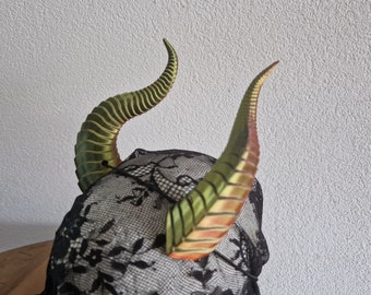 Chameleon Colorshifting Resin Cast Oni Horns Demon / Dragon Horns for ...