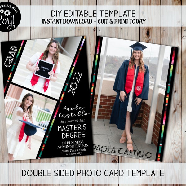 Graduation Announcement Template - Etsy