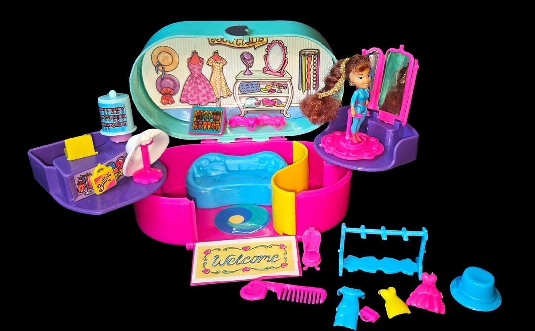 Vintage 1993 Caboodles Boutique Playset With Accessories & Doll - Etsy