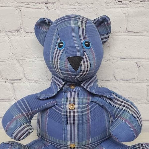 Memory Bear Custom Made From Loved Ones Clothing Keepsake - Etsy