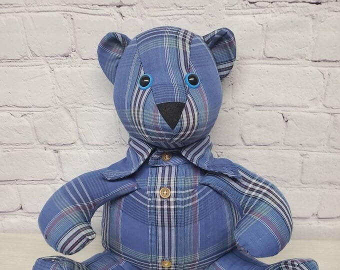 Memory Bear Made From a Loved One's Clothing/ Keepsake | Etsy
