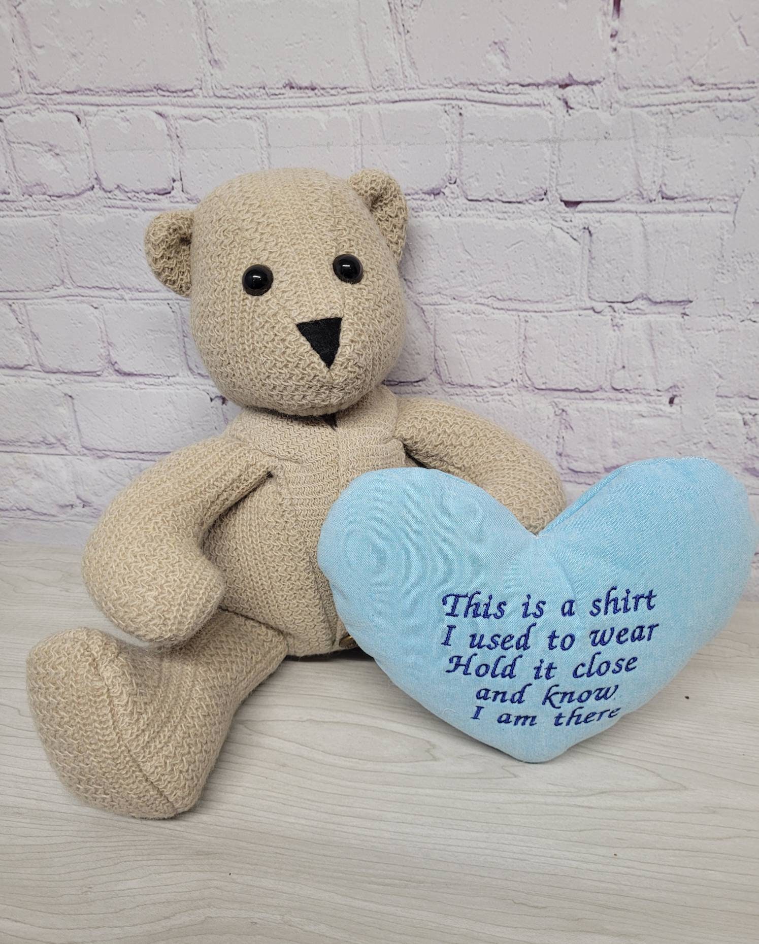 Small Heart Shaped Memory Pillows Made From a Loved Ones - Etsy