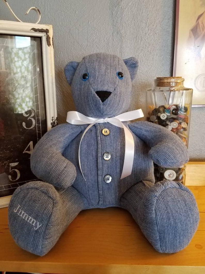 Memory Bear made from a loved one's clothing/ keepsake | Etsy