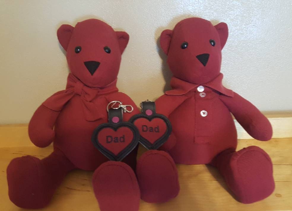 Memory Keychain Made From a Loved Ones Clothing | Etsy